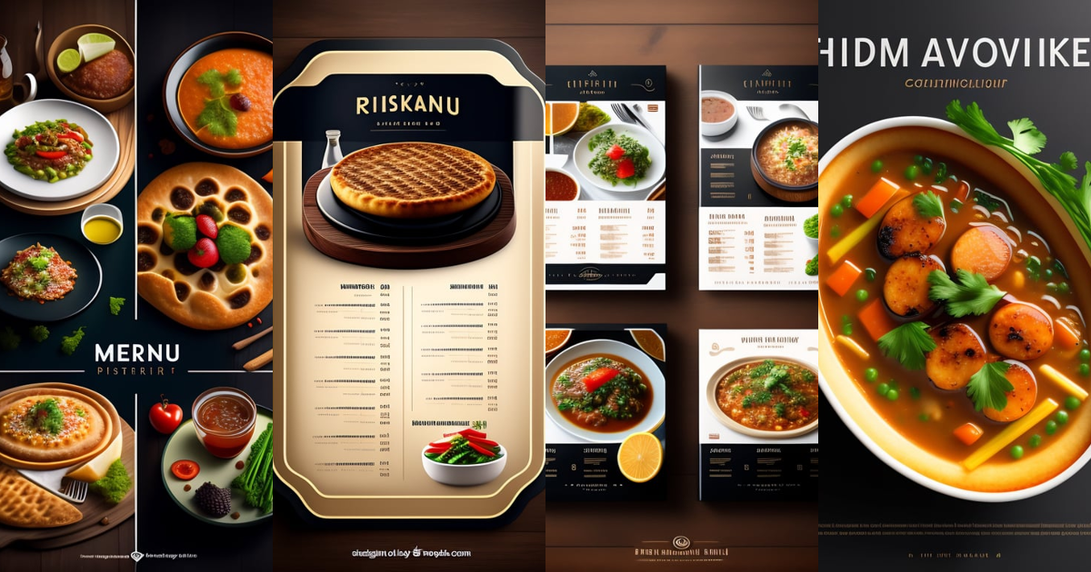 Lexica - Restaurant menu photoshop design 4k