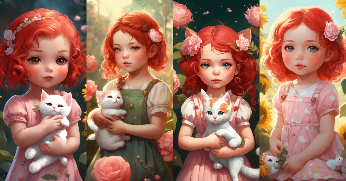 Lexica - Full body of a sweetness Baby chibi Girl freckled,two braids ...
