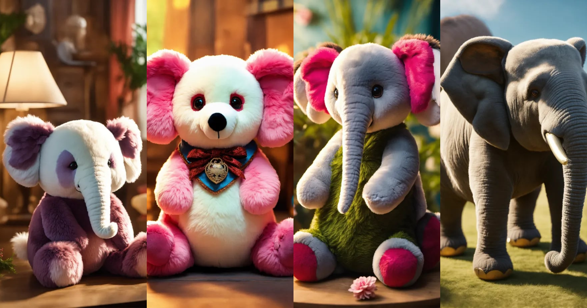 Lexica - 10. Plushy Pandaphant In 8K Ultra 3D, this endearing creature ...