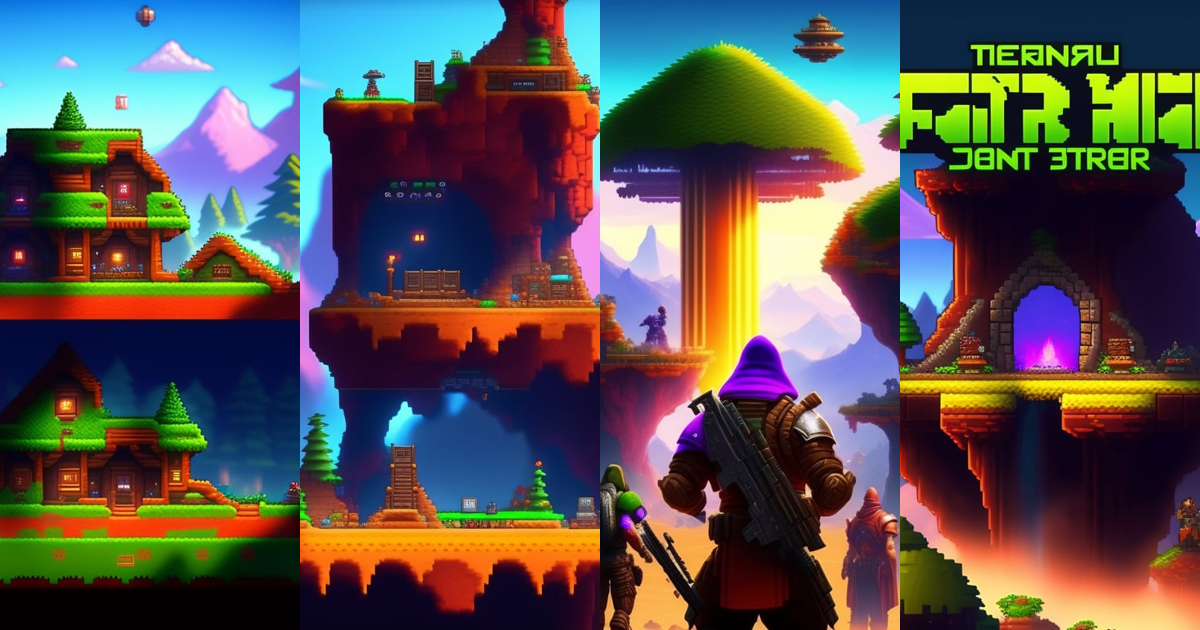 Lexica - Terraria avec fortnite et Doom slayer jeux