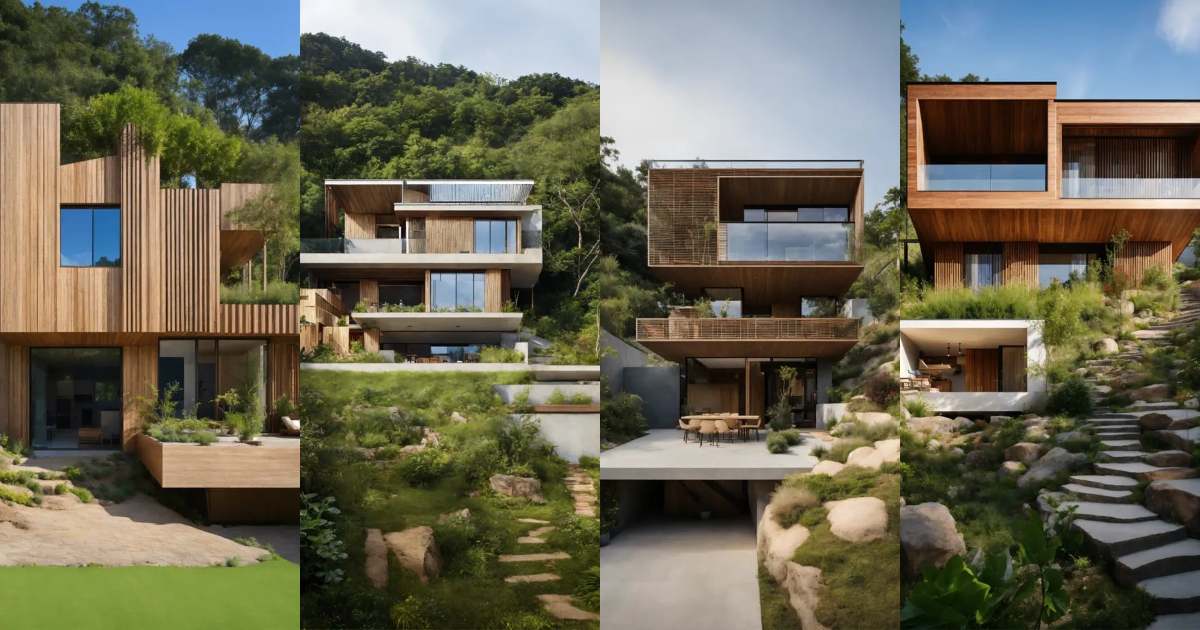 Lexica - BIG EMPTY SITE LANDSCAPE DESIGN slope TOPOGRAPHY blue sky ...