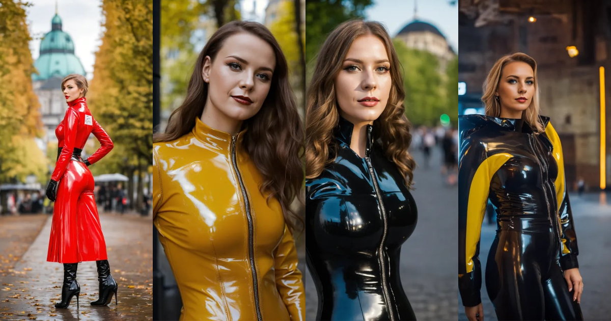 Lexica - A beautiful and intelligent German woman dressed in latex in ...