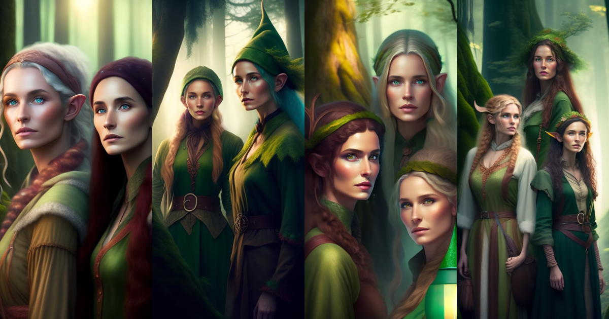 Lexica - In a dense, magical forest, a group of women elves live and ...