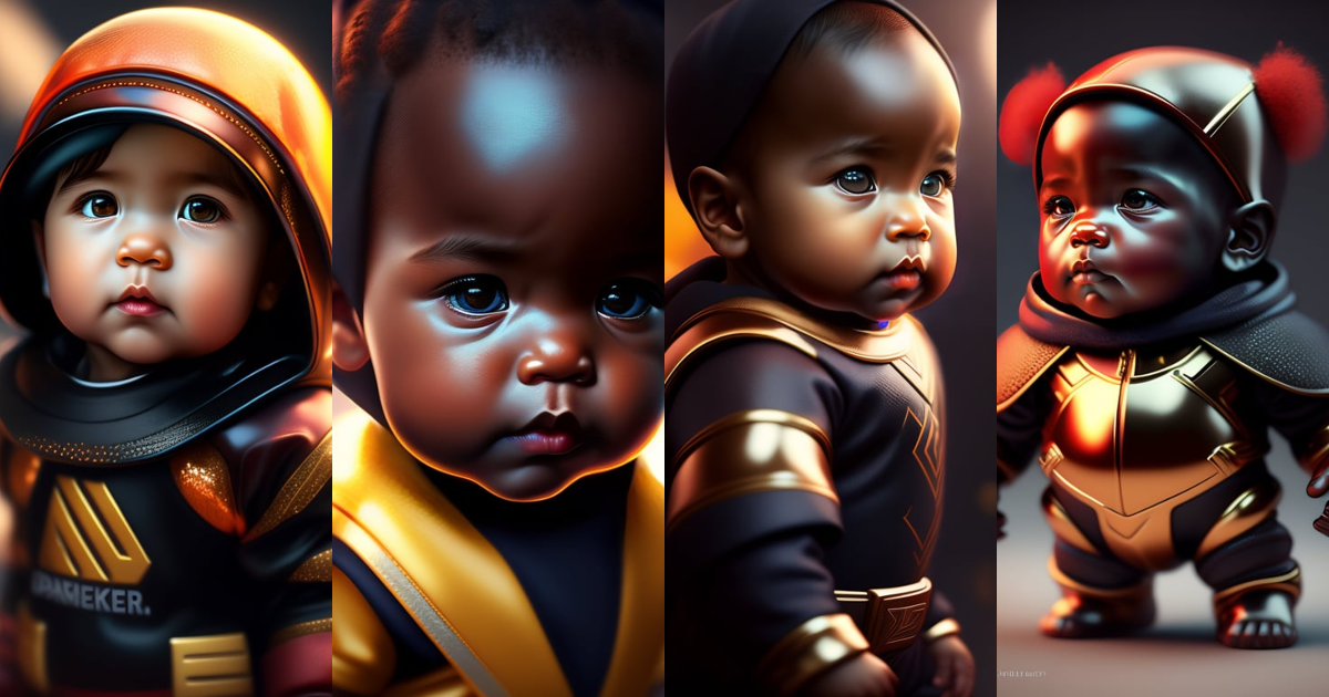 Lexica - Baby darkseid, moonwalker, render, rembrandt, cgsociety ...