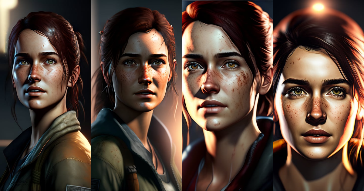 Lexica - Ultra detailed facial portrait of ellie from the last of us ...