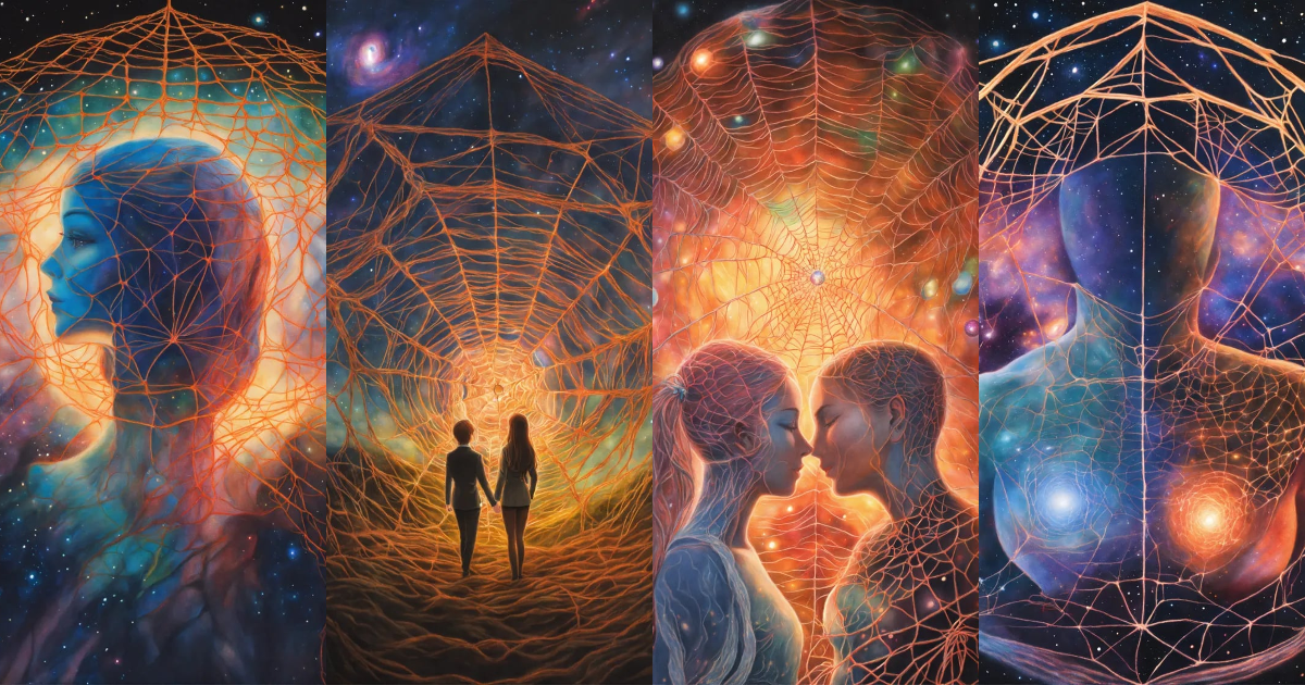 Lexica - Realistic colored pencil drawing of two souls faceless ...