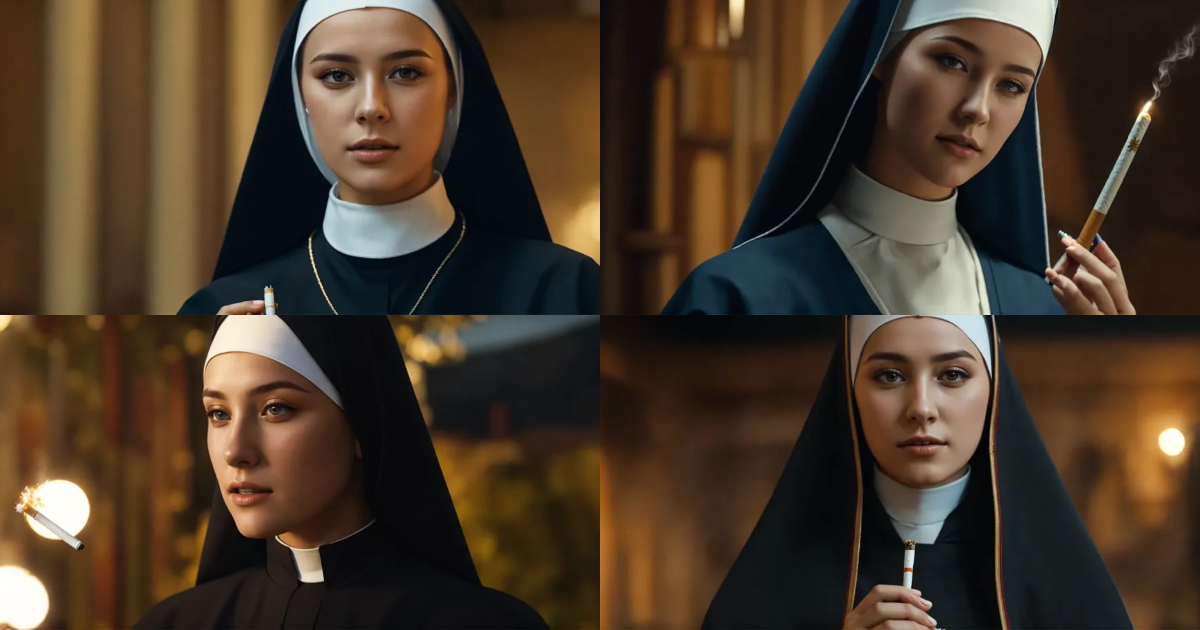 Lexica - Young beautiful catholic beautiful catholic nun holding in ...