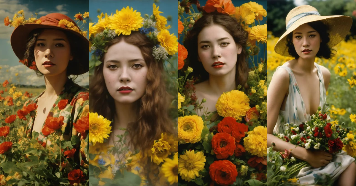 Lexica - Flowers photography in style Dorothea Lange, Annie Leibovitz ...