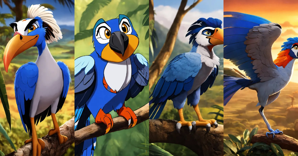 Lexica - Zazu bird from Disney's Lion King cartoon