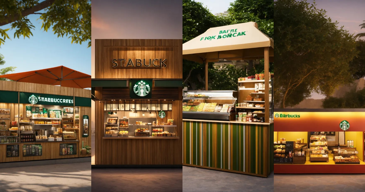 Lexica - "Visualize the 'Taste of Bahrain' small Food kiosk tent style ...