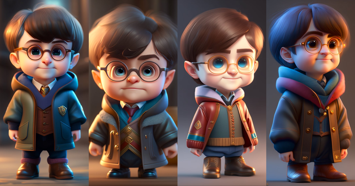 Lexica - Cute small humanoid harry potter as Daniel Radcliffe, unreal ...