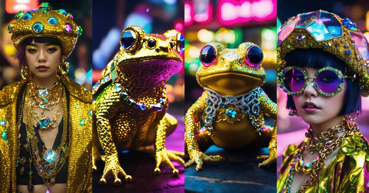 Lexica - Photorealistic Tokyo kawaii Street Fashion Shoot of a diamond ...