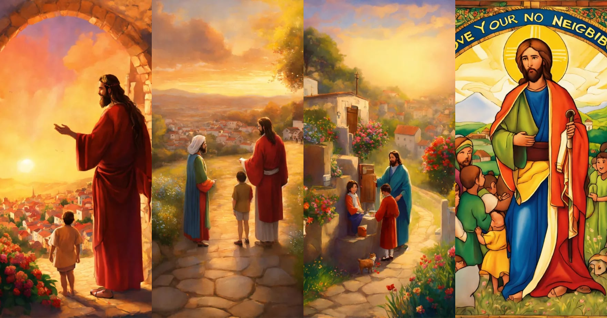 Lexica - Illustrate Christ´s teaching "Love your neighbor as yourself."