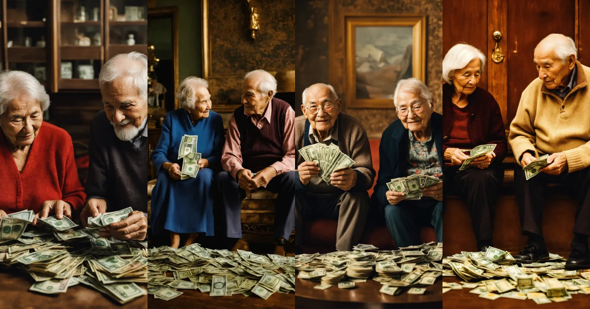 Lexica - Old couple with money