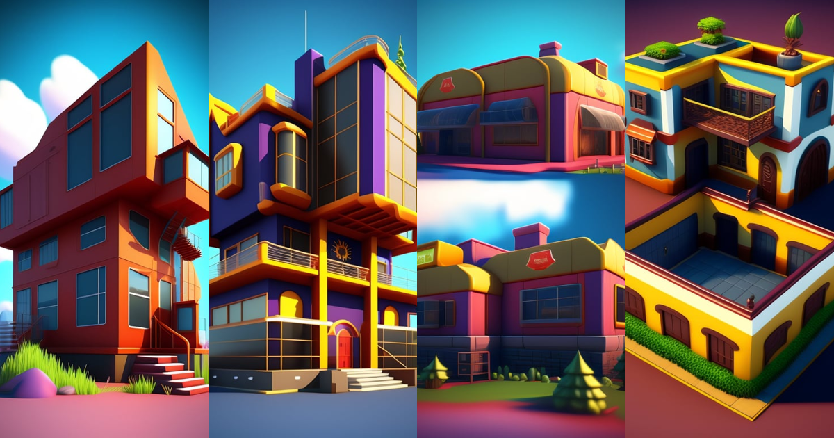 Lexica - 3d stylized game factory building