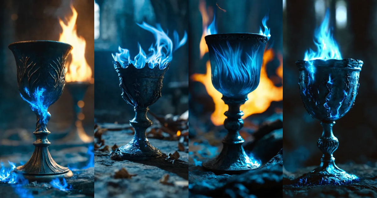 Lexica - Harry potter goblet of fire, magical goblet with mystic blue ...