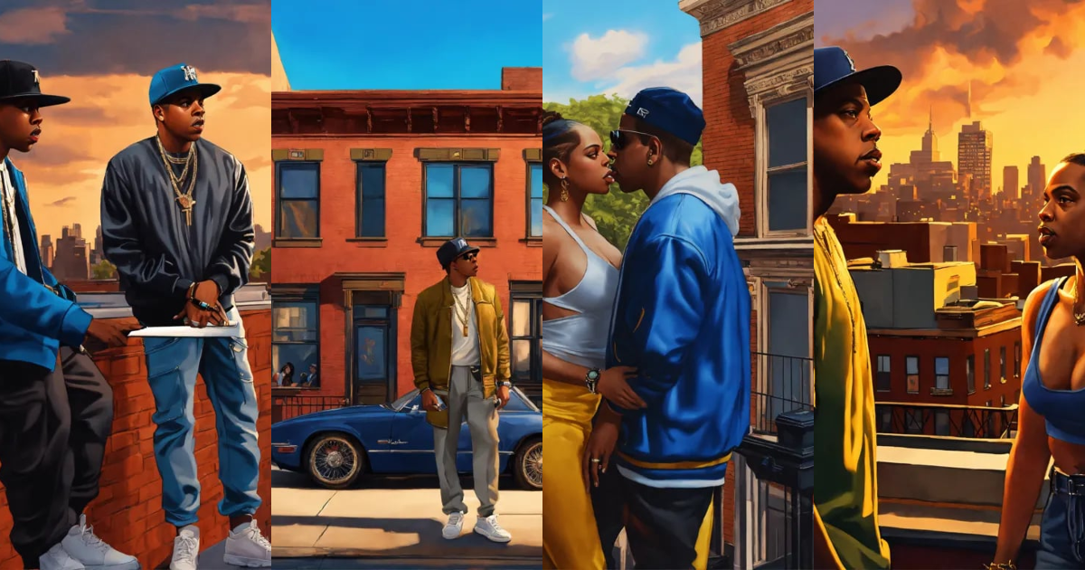 Lexica - Pop art, hyperrealist full body portrait of black rapper "Jay ...