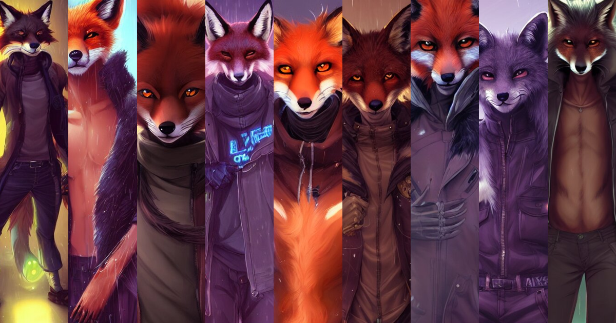 Lexica - Award winning beautiful portrait commission of a male furry ...