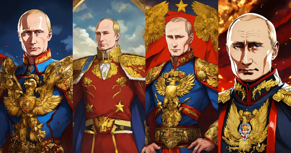 Lexica - Vladimir Putin as Russia's hero anime