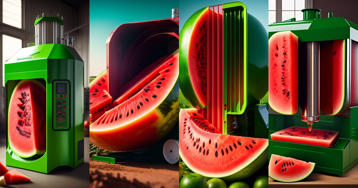 Lexica - Machine that cuts watermelons