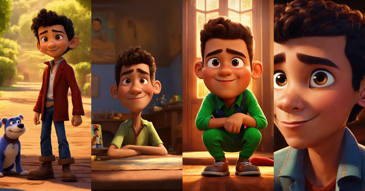Lexica - Pixar animation of 8 year old antonio banderas, pixar style ...