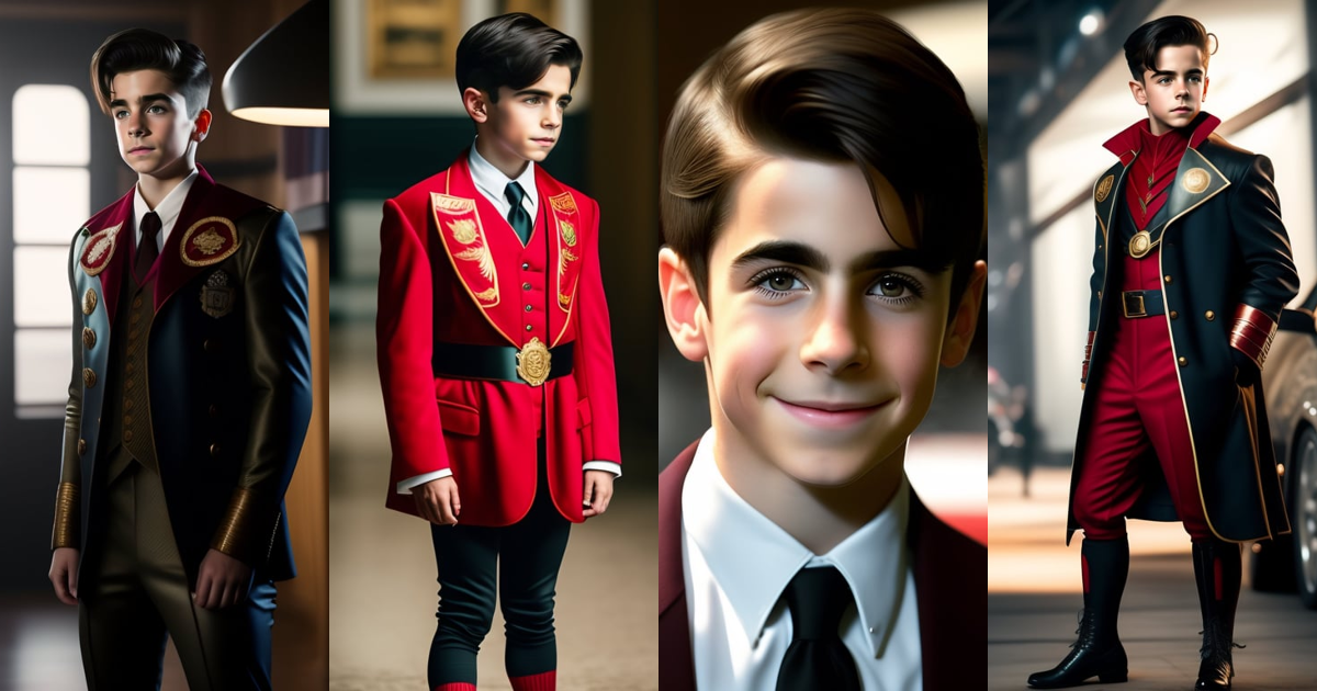 Lexica - Aidan gallagher as robin in robin movie, full body
