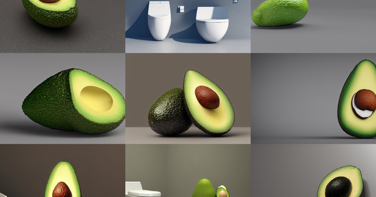 Lexica - Avocado-shaped toilet, octane render, cinematic, hyper realism ...