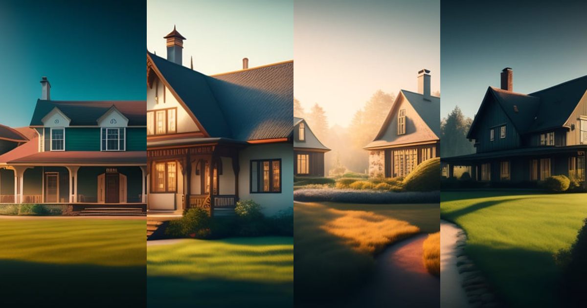 Lexica - Landscape of a unrealistic house with thousand rooms ...