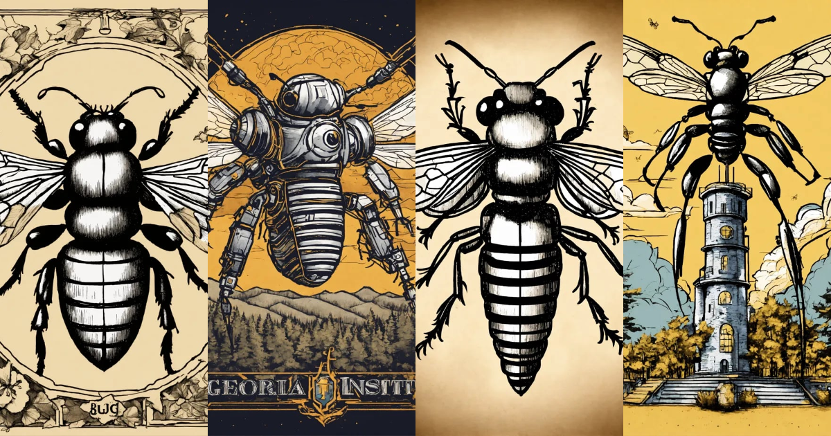 Lexica - Georgia Institute of technology buzz logo done in a pen and ...