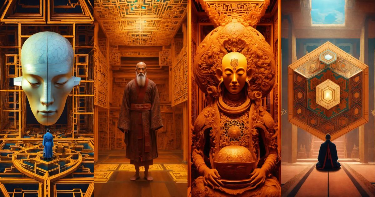 Lexica - Taoist monk octopus tesseract body fractal three point ...