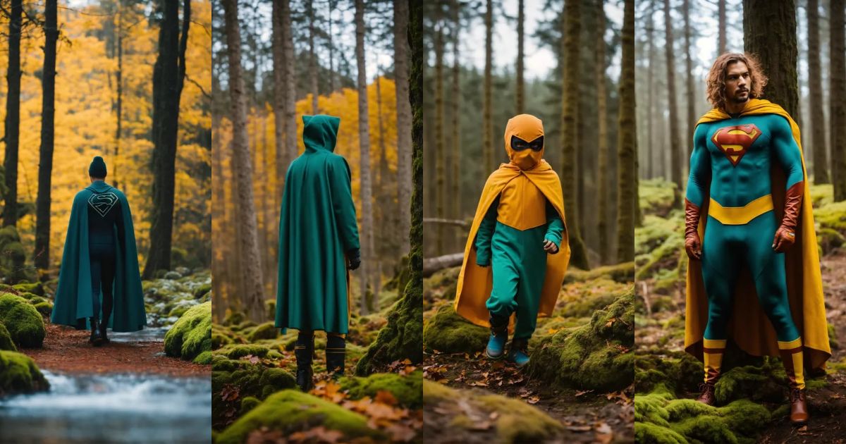 Lexica - A superhero among the trees, forest lake, moss, cold weather ...