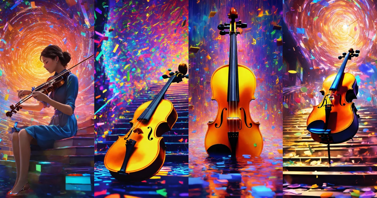 Lexica - A time-traveling wizard, violin infused into a floating ...