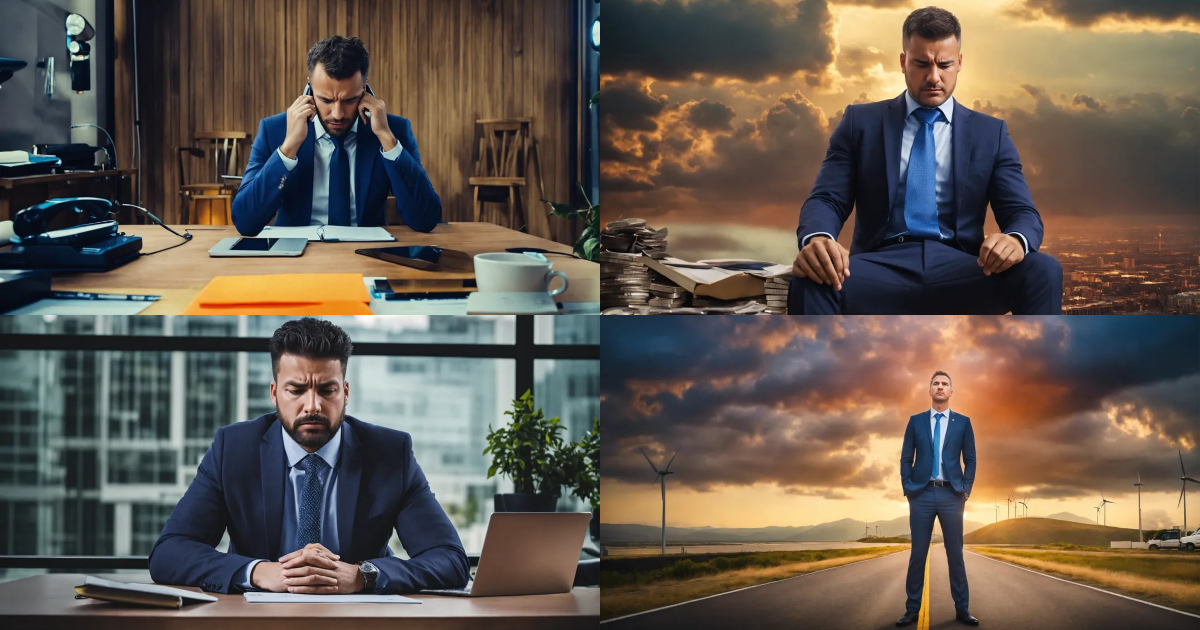 Lexica - A photo depicting a business leader or entrepreneur overcoming ...