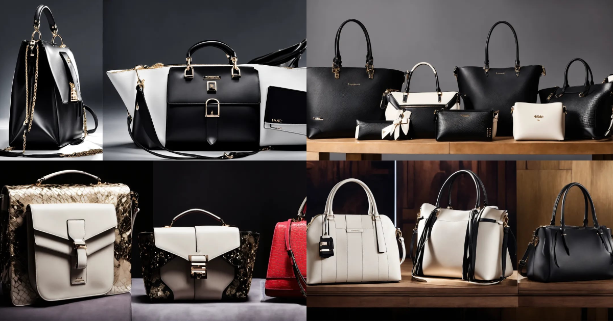 Lexica - Create a new line for women black white with accessories 1 ...