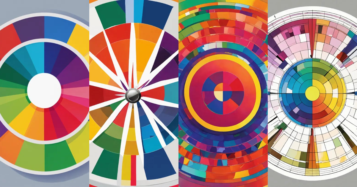 Lexica - One SIMPLE conventional color-wheel in 'white background' in ...