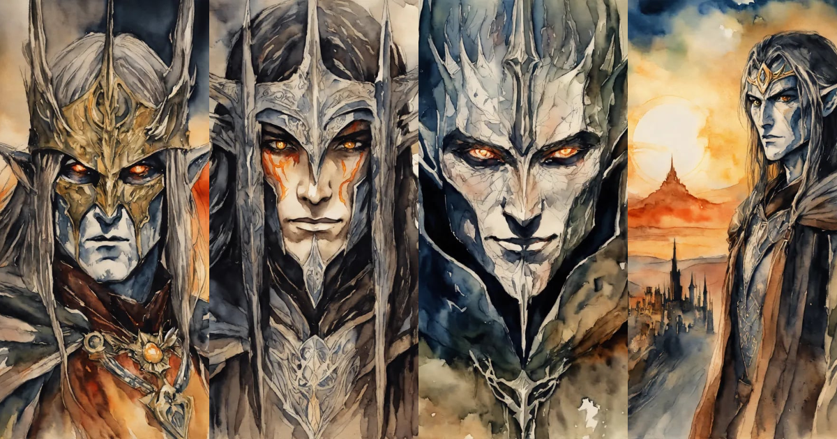 Lexica - Sauron human face from LOTR in vagabond manga drawing art ...