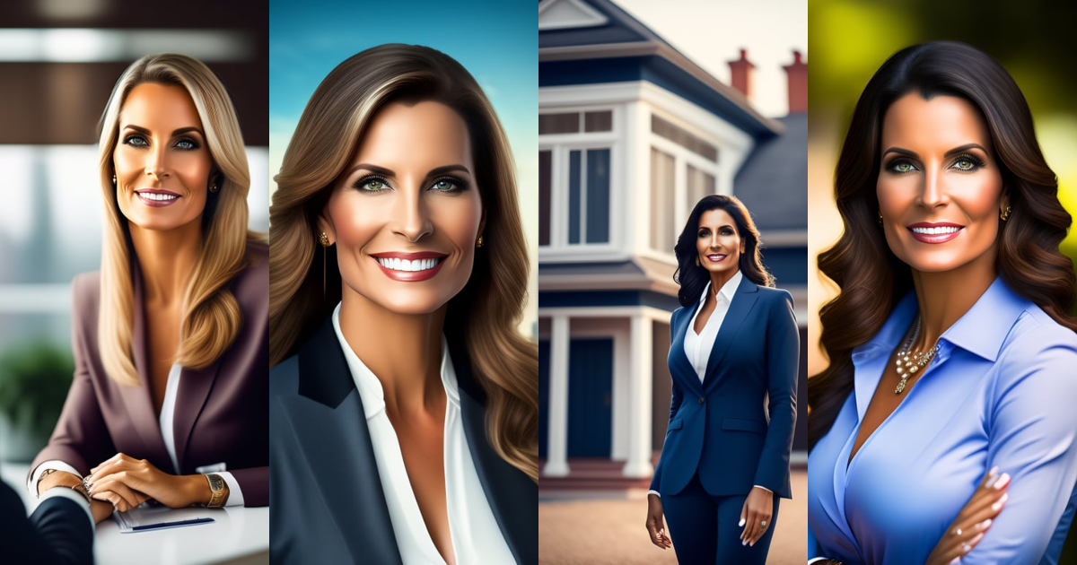 Lexica - Portrait of a real estate female broker