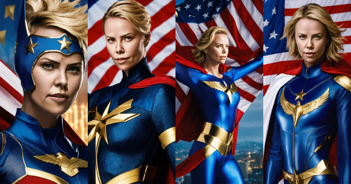 Lexica - Charlize Theron in the role of Homelander from the boys. She ...