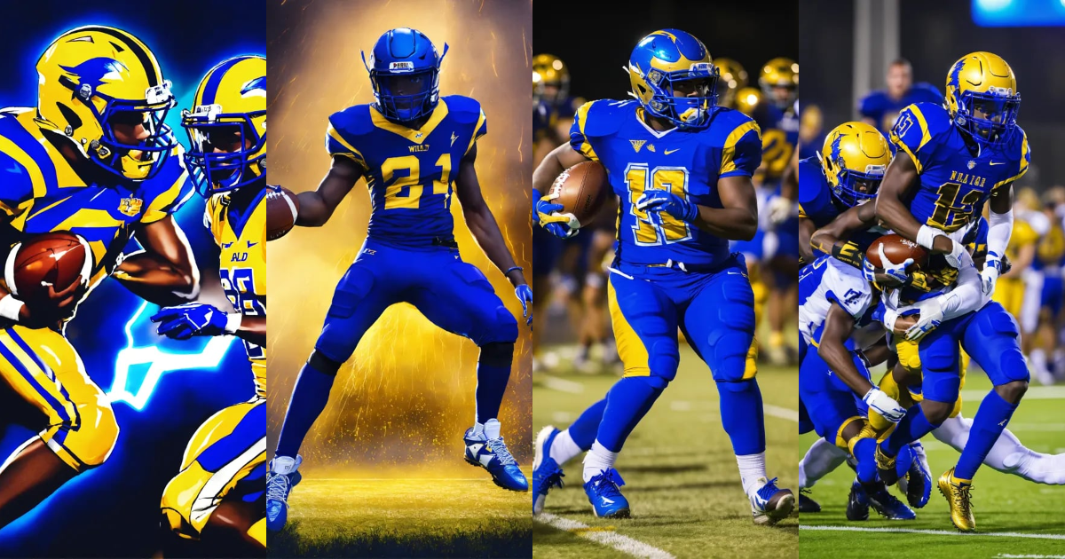 Lexica - Football game high school rivals lightning vs wild cat neon ...