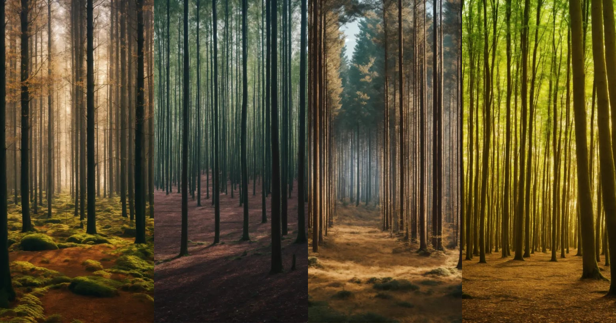 Lexica - High-resolution photograph, recursive art, a trees landscape ...