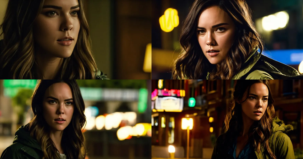 Lexica - Very beautiful 30 years old Odette Annable, cute big hazel eyes, long hair, fearless ...
