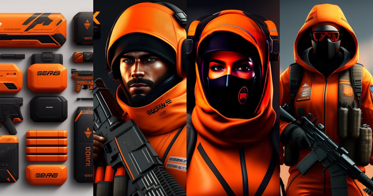Lexica - CS-GO deluxe Terrorist skin player, symbols, hollographic ...