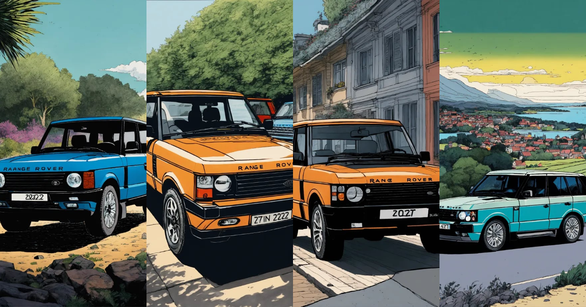 Lexica - Detailed pen and ink illustration of Range Rover Sport 2022 ...