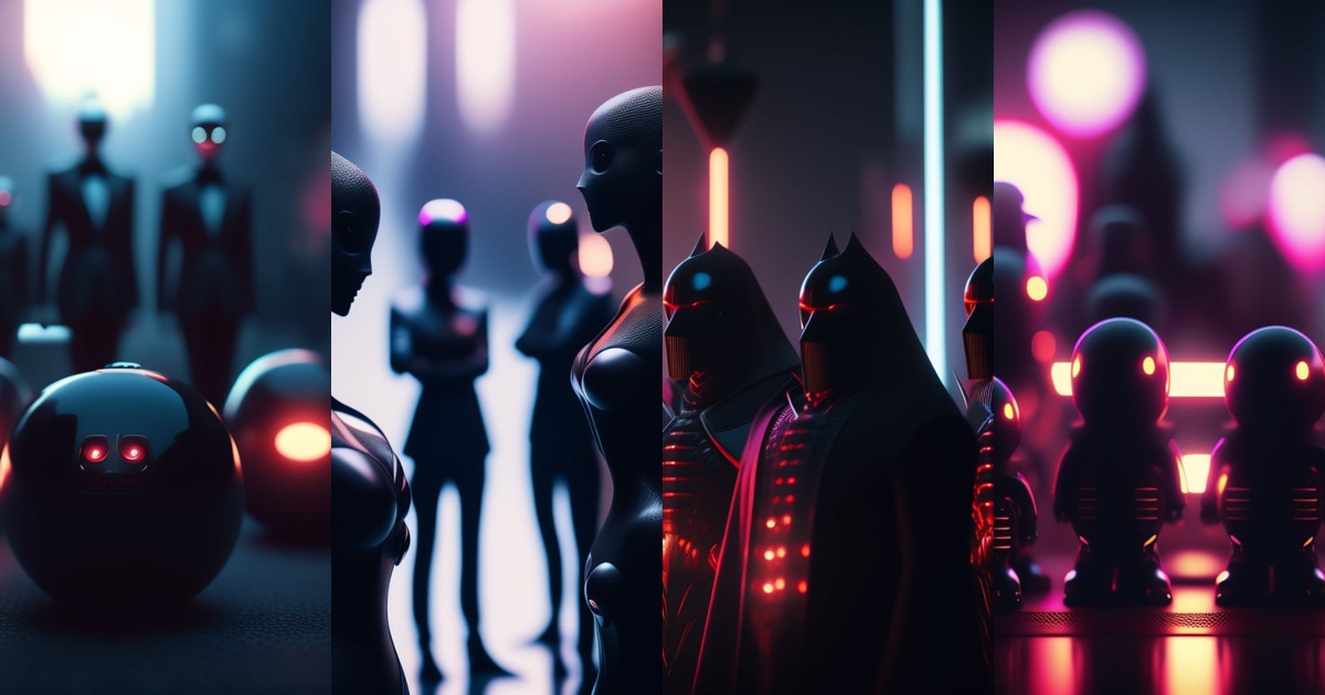 Lexica - A group of creepy evil abstract non-human horror creatures ...