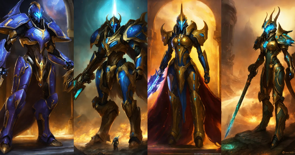 Lexica - Retribution of scyrah dawnguard sentinel, starcraft protoss art