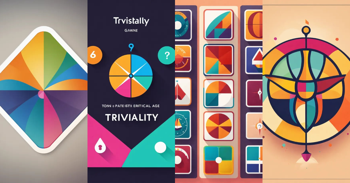 Lexica - Logo of triviality game inspired of trivial pursuit game ...