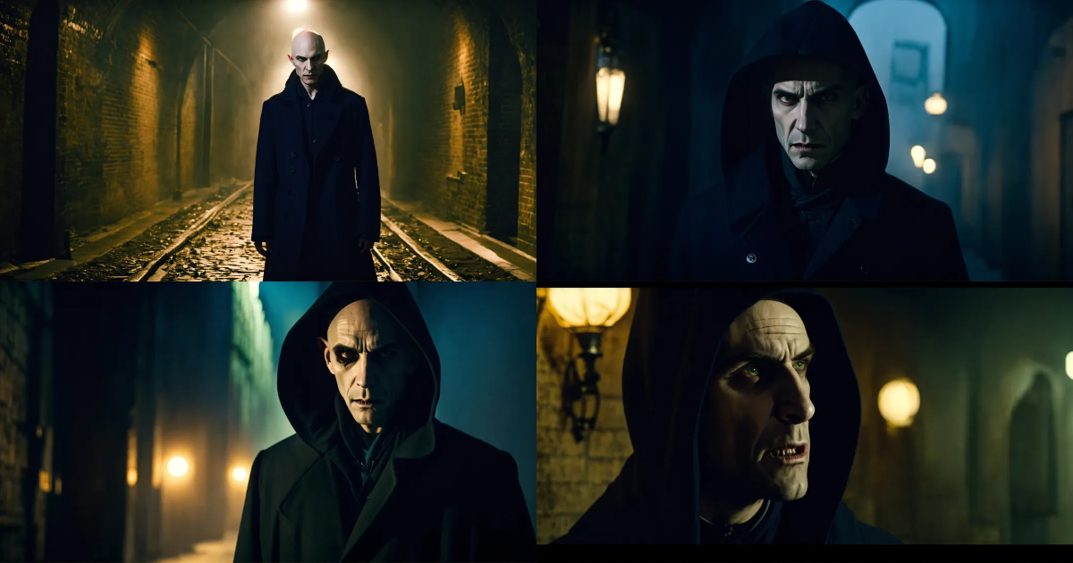 Lexica - Hard becklit, cinematic vampire underworld movie look, modern ...