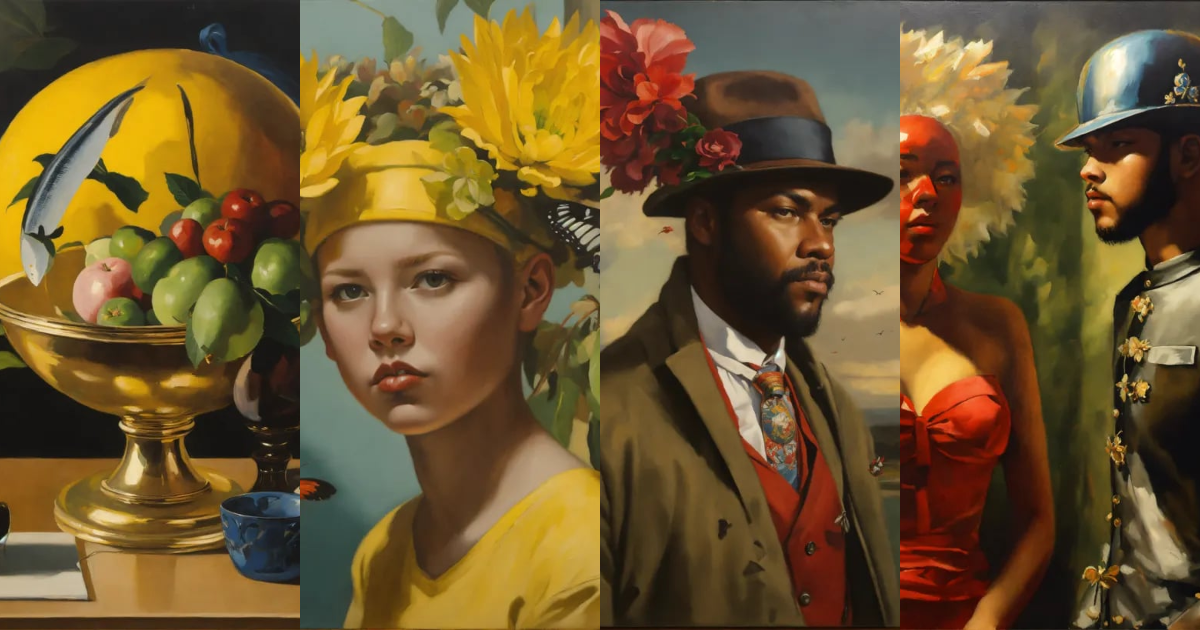 Lexica - Race art in oil painting style charles jones, karl blossfeldt ...