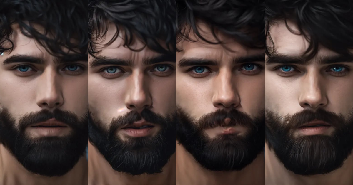 Lexica - Hot white boy face blue ayes black hair muscular face and ...