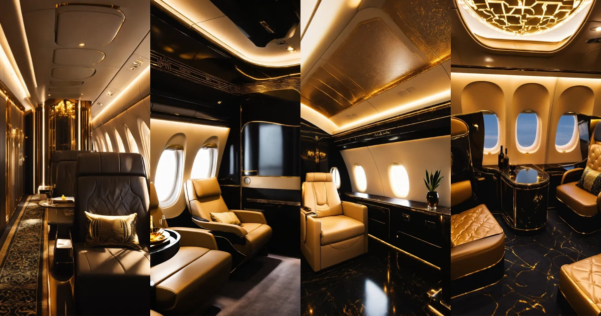 Lexica - Arabian luxury black gold chic minimalist zen first class ...